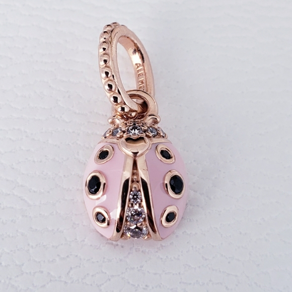 Pandora | Jewelry | Authentic Pandora Rose Ladybug Dangle Charm | Poshmark